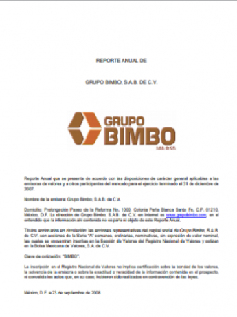 Informe anual 2021 | Grupo Bimbo